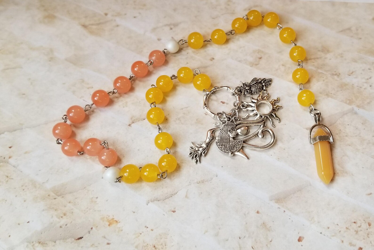 Horus Prayer Beads, Egyptian God Prayer Beads, Hand-wired, Beautiful ...