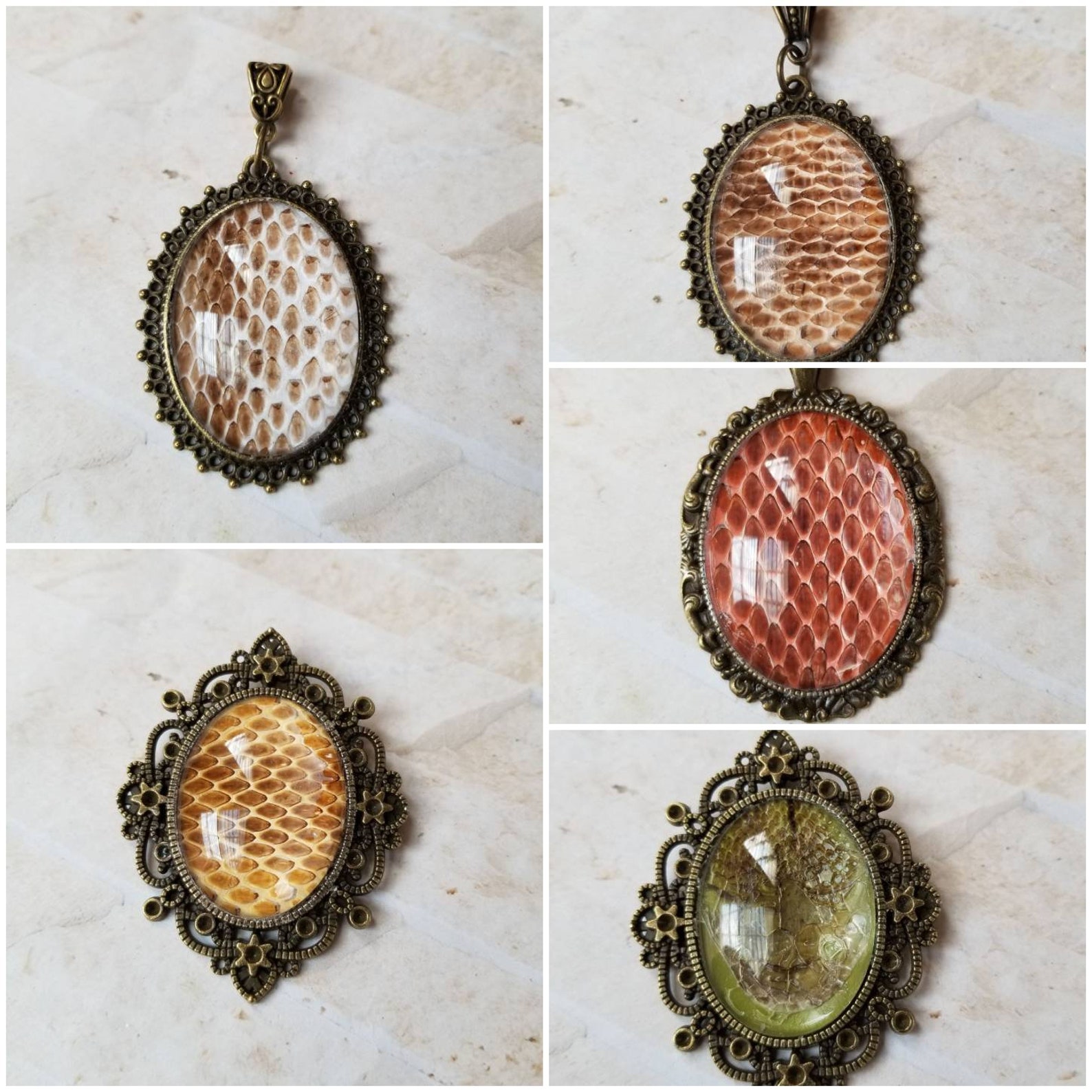 Snake Shed Jewelry Snake Shed Pendant Snakeskin Necklace - Etsy