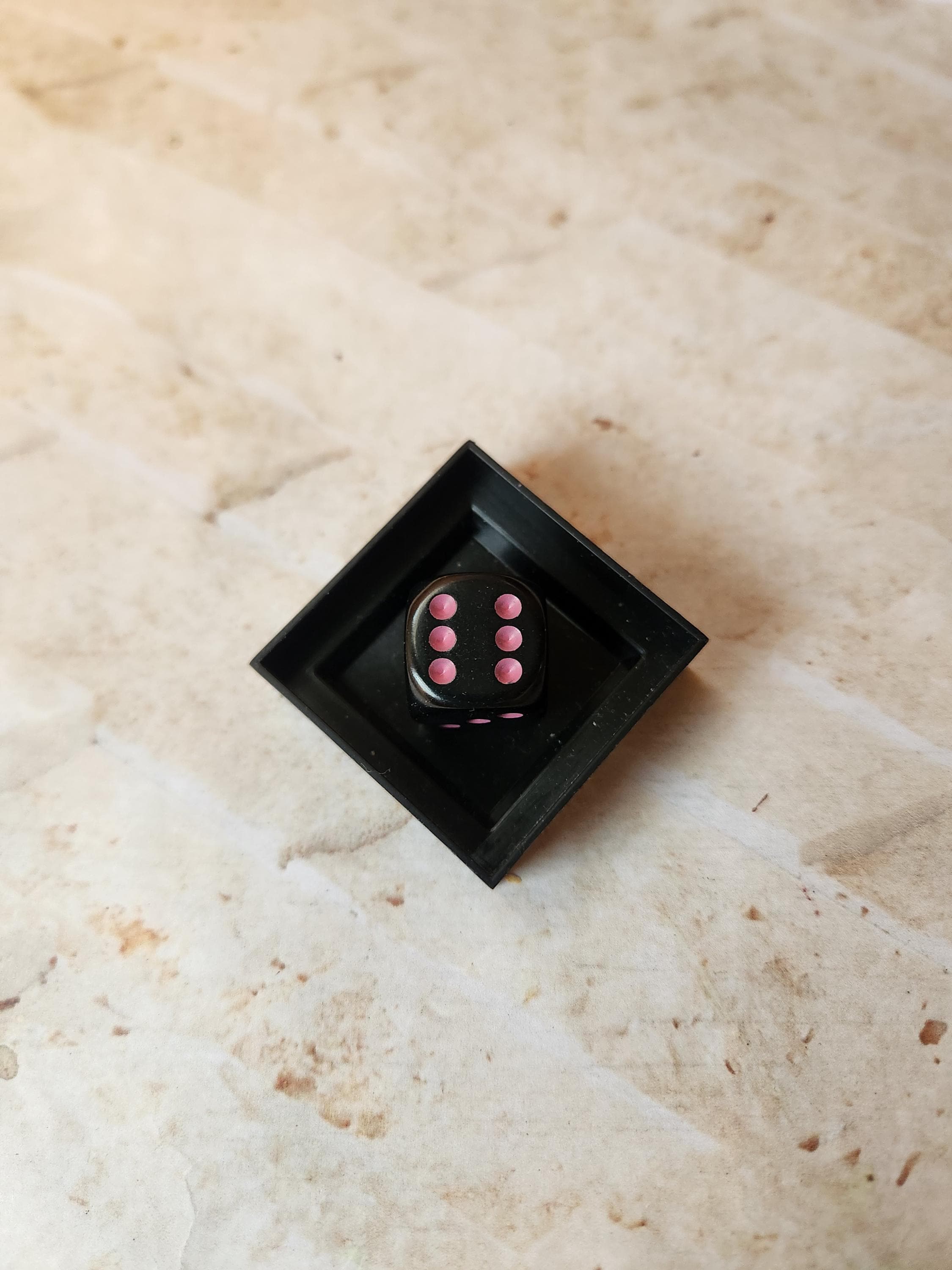 Single Chessex Black and Pink D6 Die, Extra 16mm D6 Dnd Dice, Ornate ...