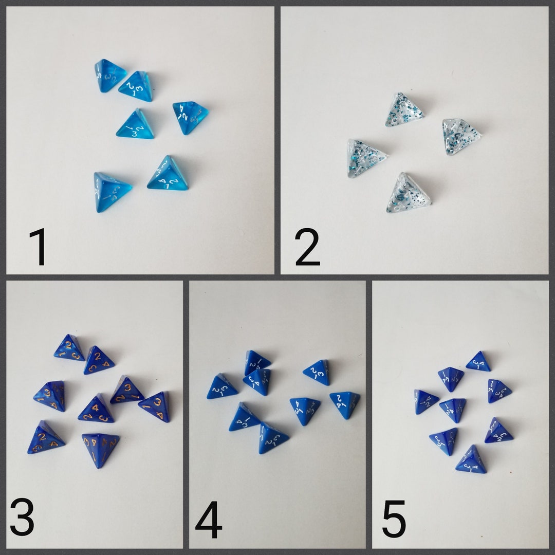 Individual D4 Die, ONE Single D4 Dnd Die, Polyhedral Gaming Dice, Dnd ...