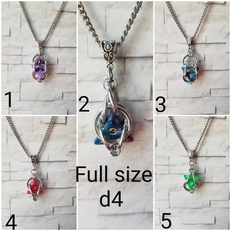 Captive Dice Jewelry, Captured D4 Necklace, Dice Jail Necklace, Dnd ...