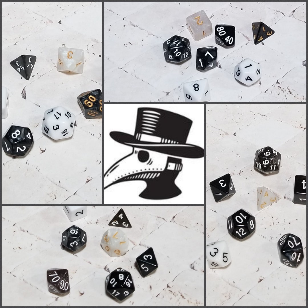 Plague Doctor 16mm Dnd Dice Sets, Dnd Dice Sets, Themed Hand Picked Dnd ...