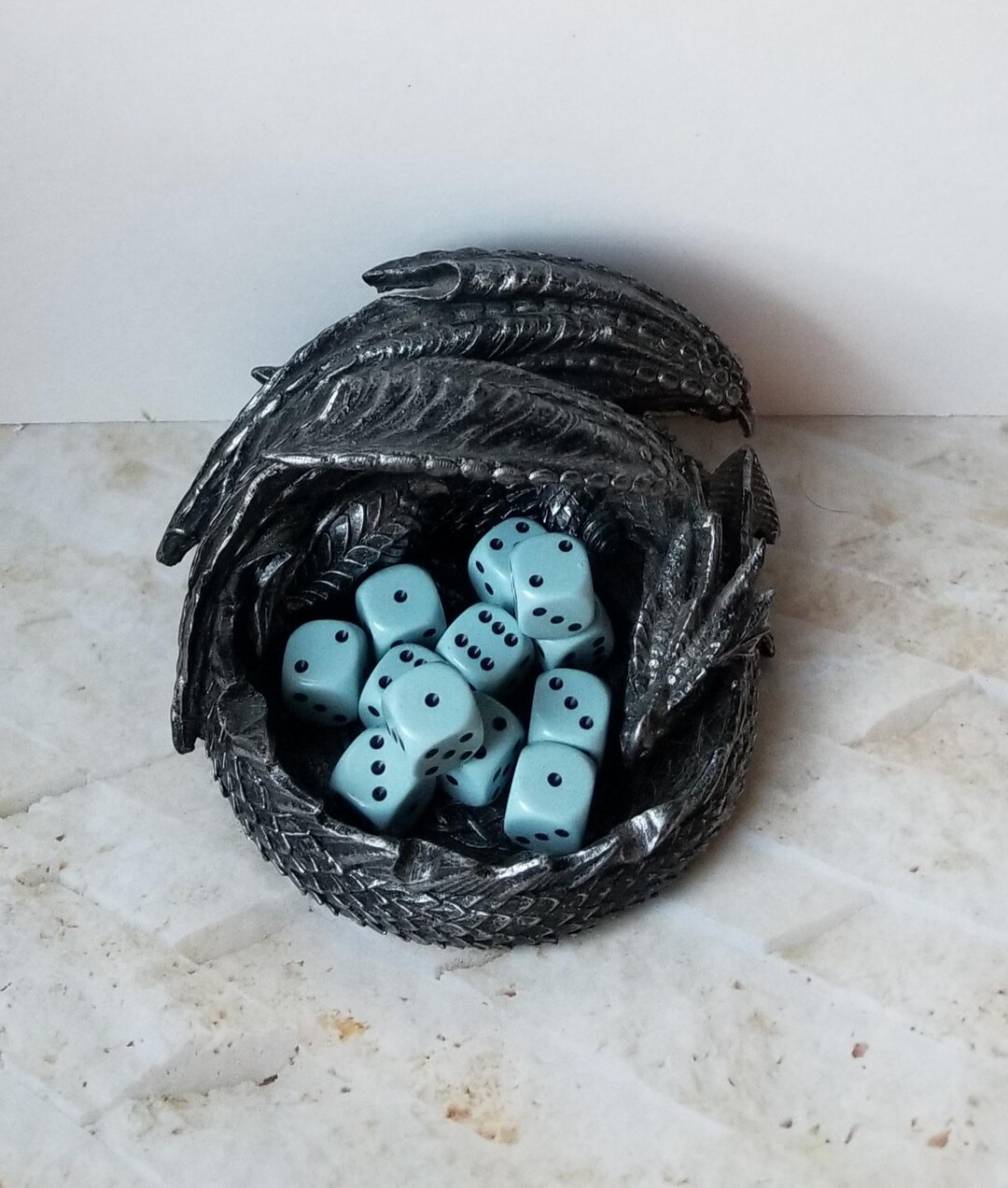 Single Chessex Pastel Blue and Black D6 Die, Extra 16mm D6 Dnd Dice ...