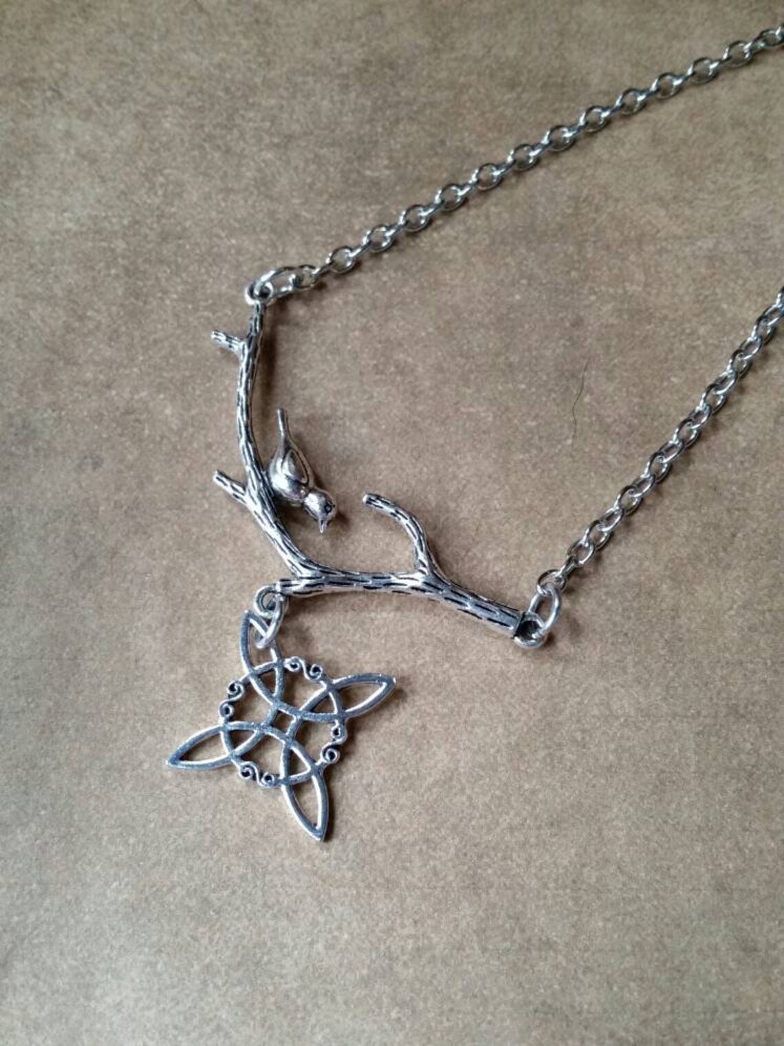 Witches knot necklace Witch jewelry tree branch connector | Etsy