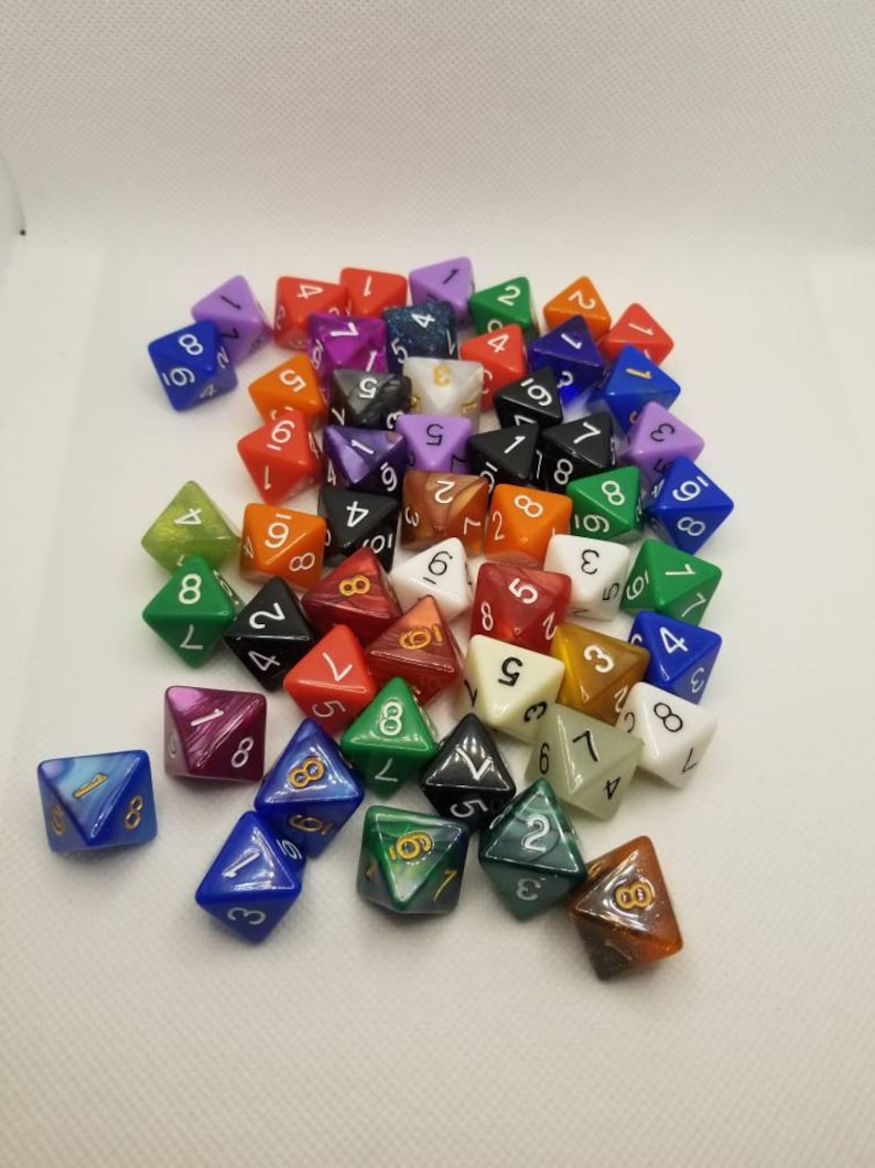 Individual D8 Die Single D8 Dnd Die Polyhedral Gaming Dice - Etsy