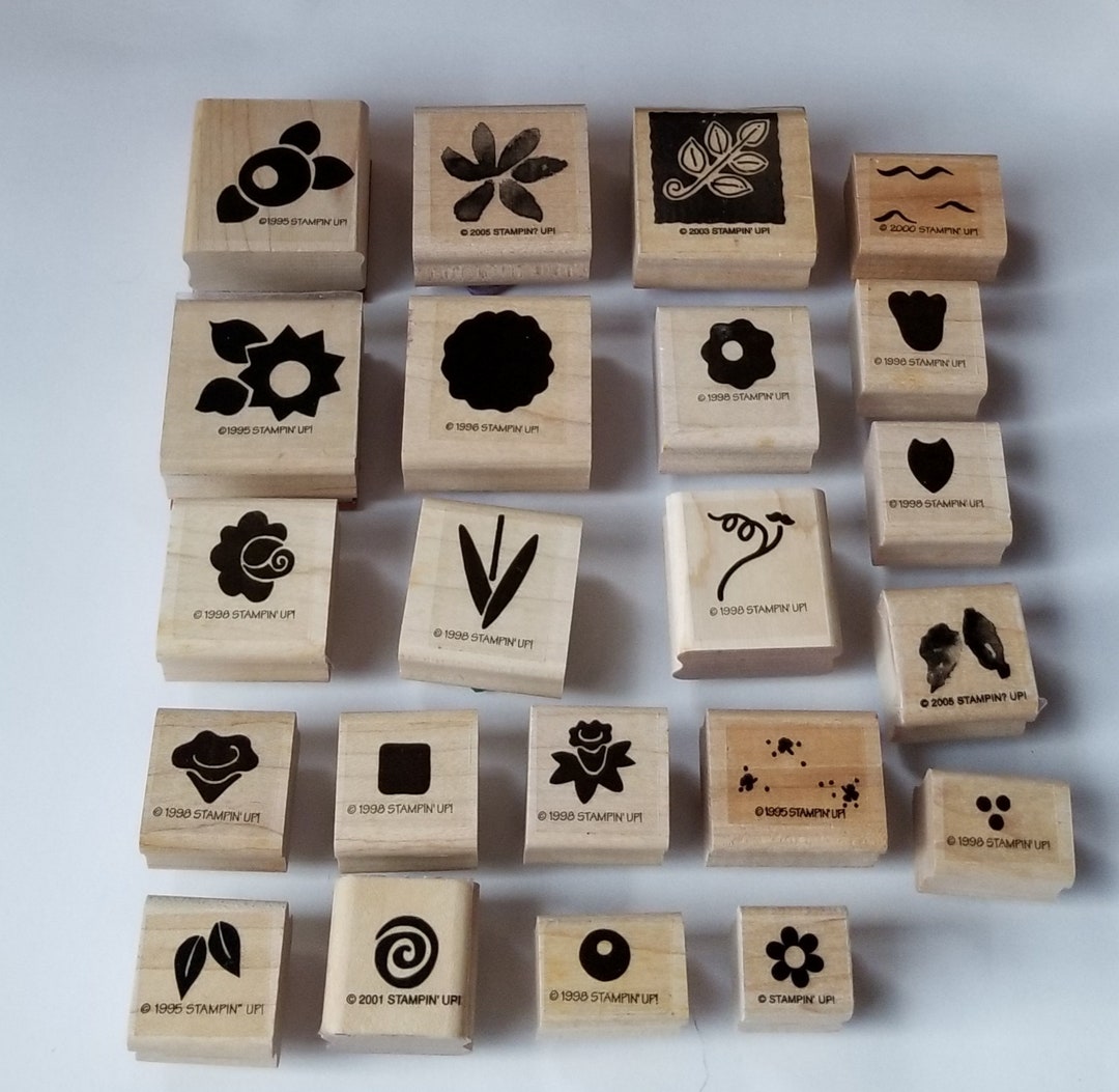 Rubber Stamps, Flower Parts Rubber Stamps, Rubber Stamps for Crafts ...