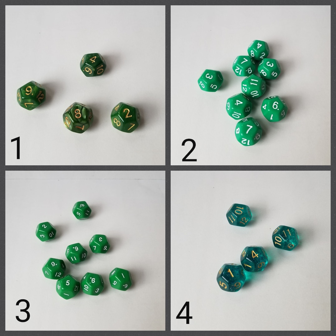 ONE Individual D12 Dnd Die, Single Polyhedral Gaming Die, Dnd Dice, RPG ...