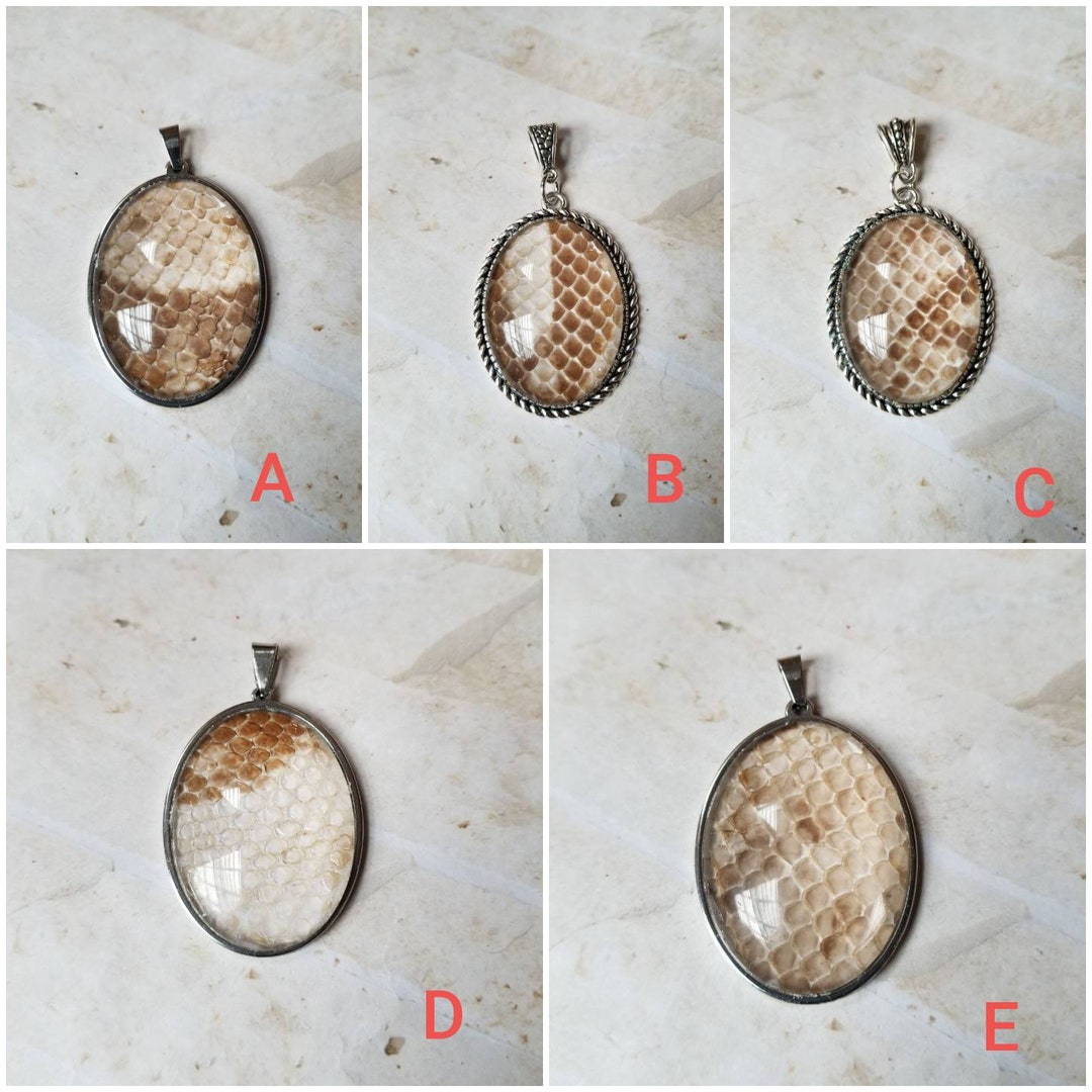 Snake Shed Jewelry, Snake Shed Pendant, Snakeskin Necklace, Cruelty ...