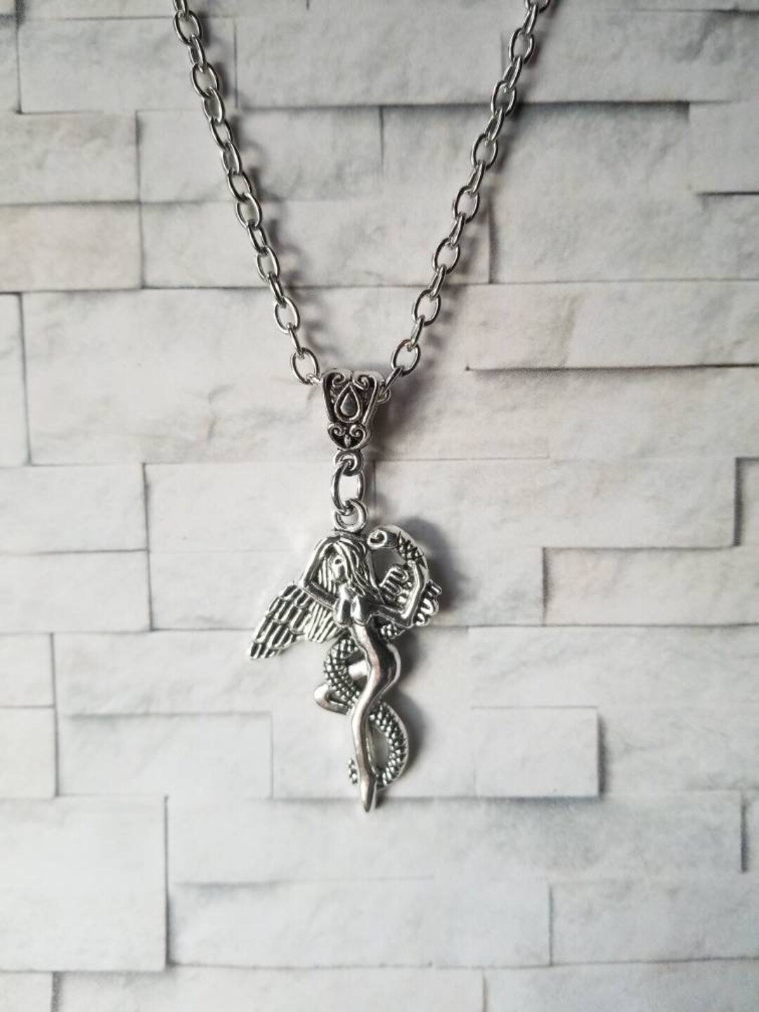Lillith Pendant, Lillith and Snake Jewelry, Lyllith or Eve Necklace ...