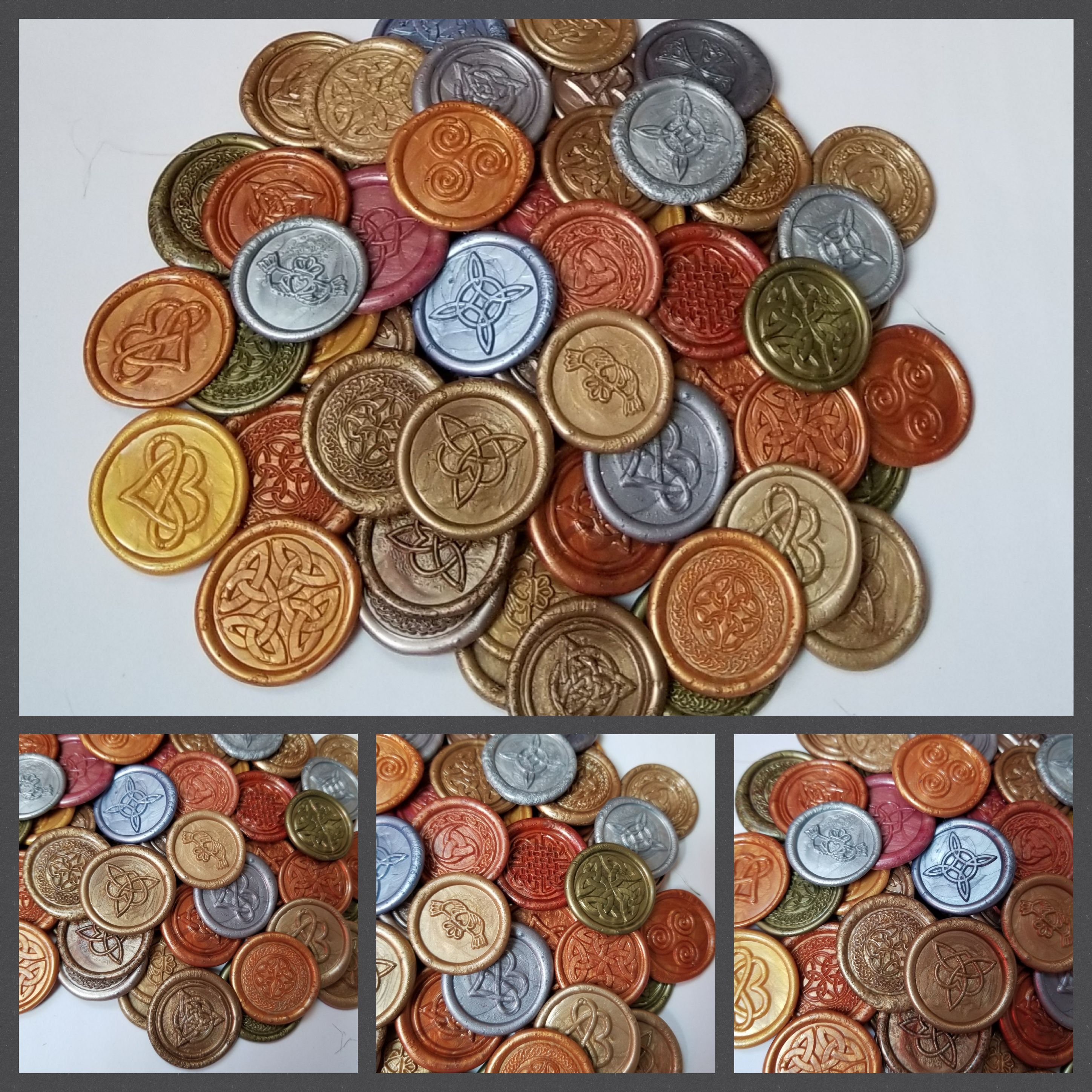 Wax Seal DND Coins, Norse and Celtic Wax Seals, Dnd Coins, Dnd Counters ...