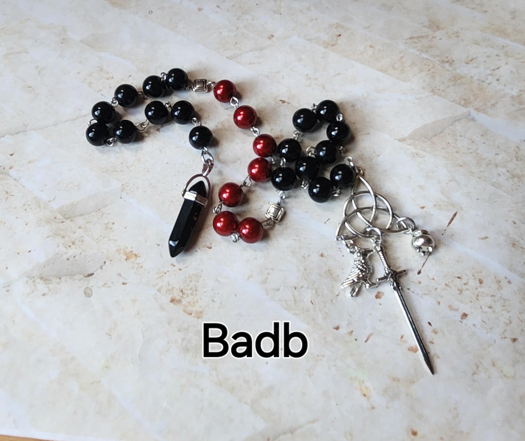 Badb Prayer Beads, Goddess Prayer Beads, Hand-wired, Beautiful Beads ...