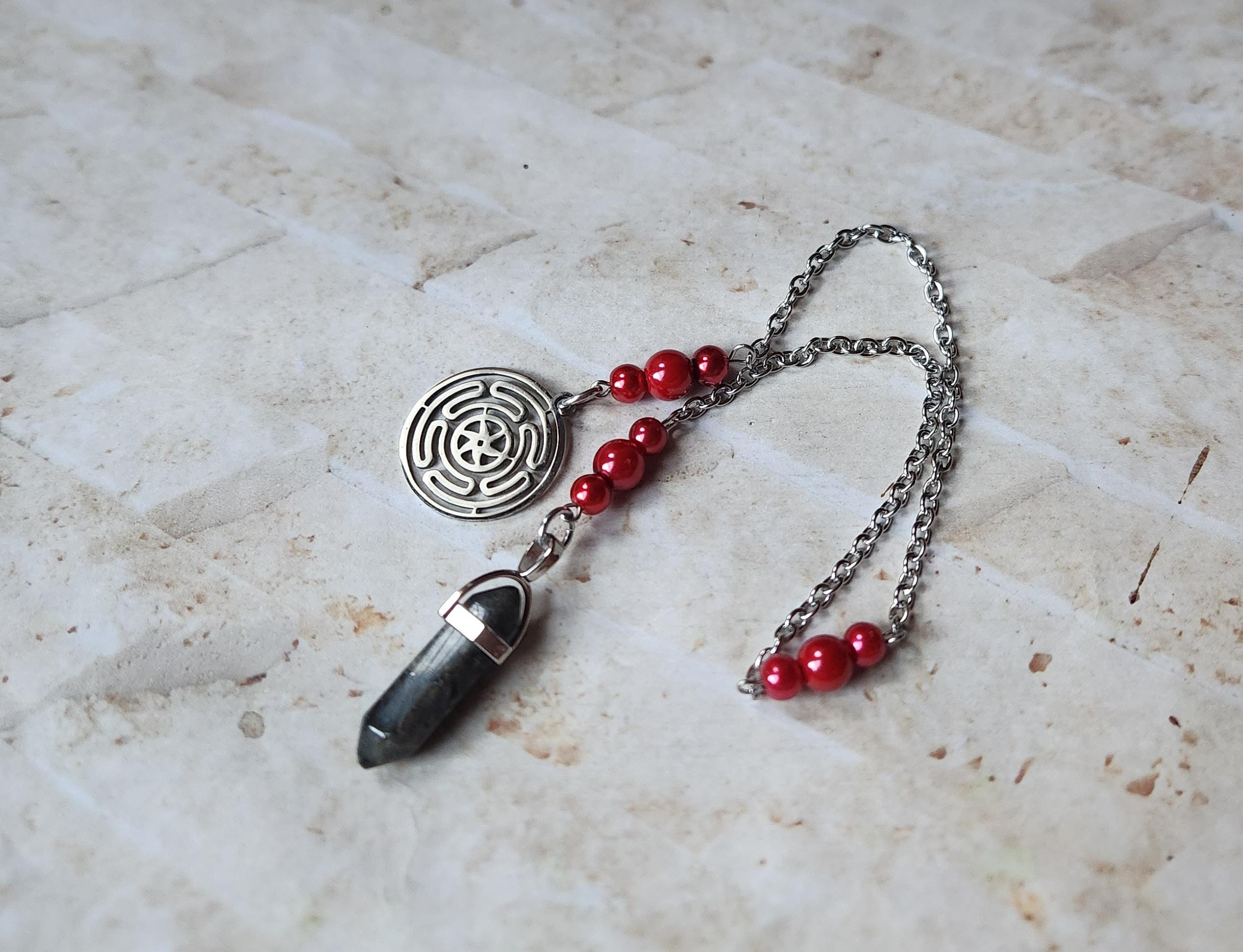 Hecate Pendulum, Goddess Pendulum, Divination, Dowsing Pendulum, Beaded ...
