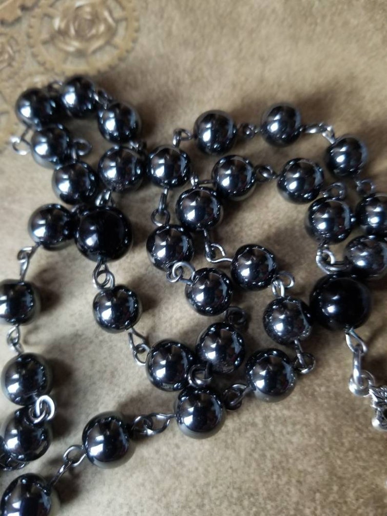 Orthodox Chotki, Prayer Beads, Gunmetal Tone, Hematite Beads, Black ...