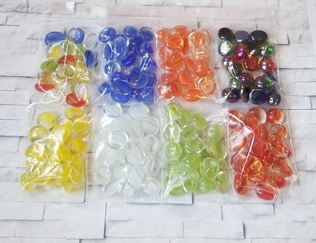 Glass Gems X 20, DND Counters, MTG Counters, RPG Counters, Props, Gems ...