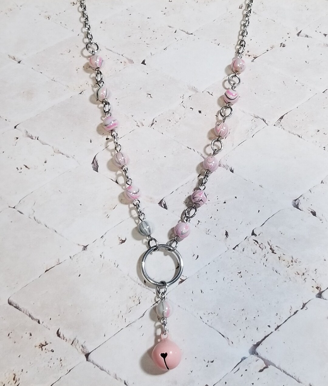 Kitten Day Collar, Discreet Day Collar, Glass Beads, BDSM Collar, O ...