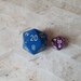 Blue and White 34mm Jumbo D20, Dnd Dice, Oversized D20, Jumbo Sized D20 ...