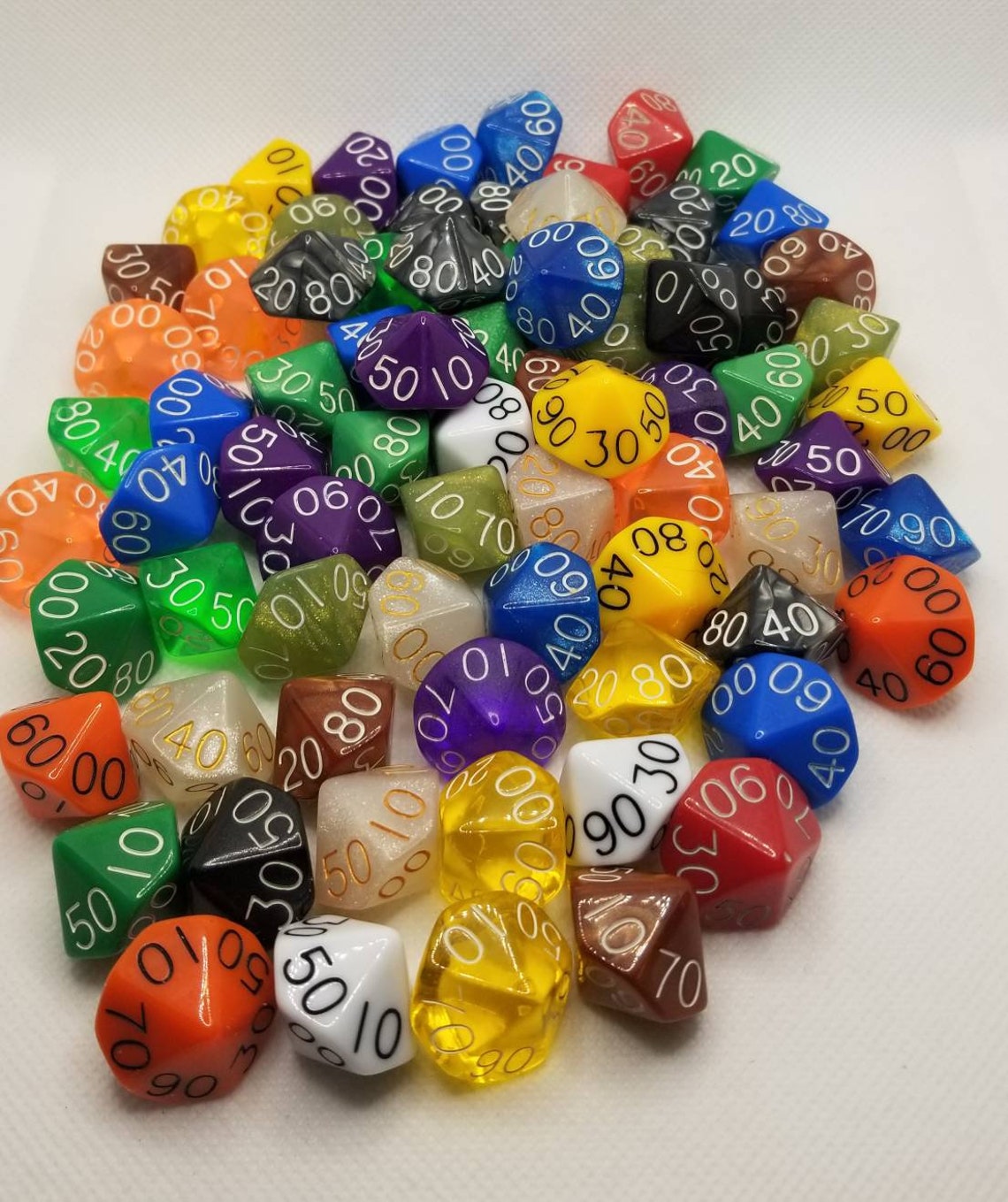 ONE Individual D10% Dnd Die Polyhedral Gaming Die Dnd Dice - Etsy