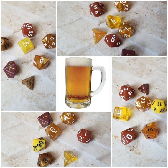 Beer 16mm Dnd Dice Sets Brew Dnd Dice Sets Themed Hand | Etsy