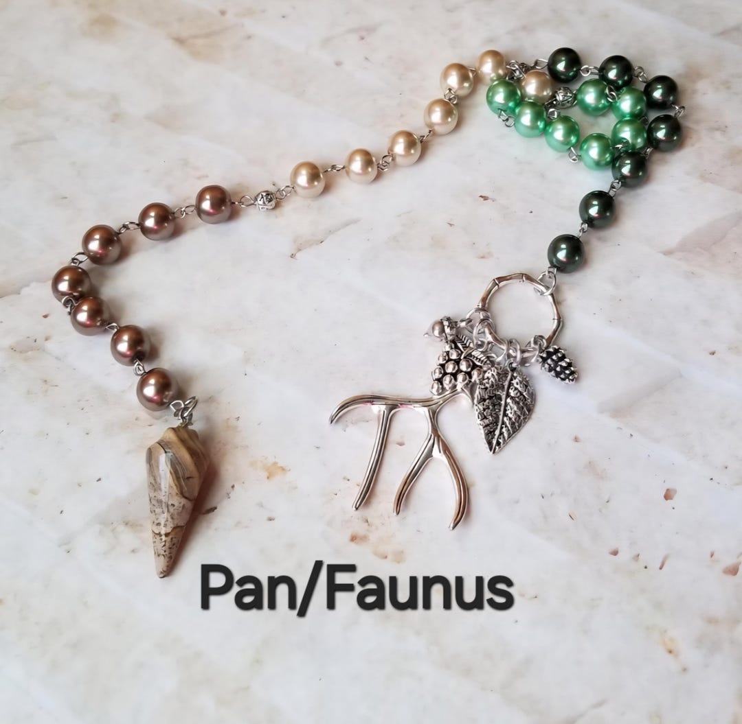Pan Prayer Beads, Greek God Pan Prayer Beads, Hand-wired, Beautiful ...