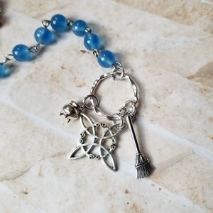Yule Prayer Beads, Pagan Prayer Beads, Witch Prayer Beads, Stainless ...