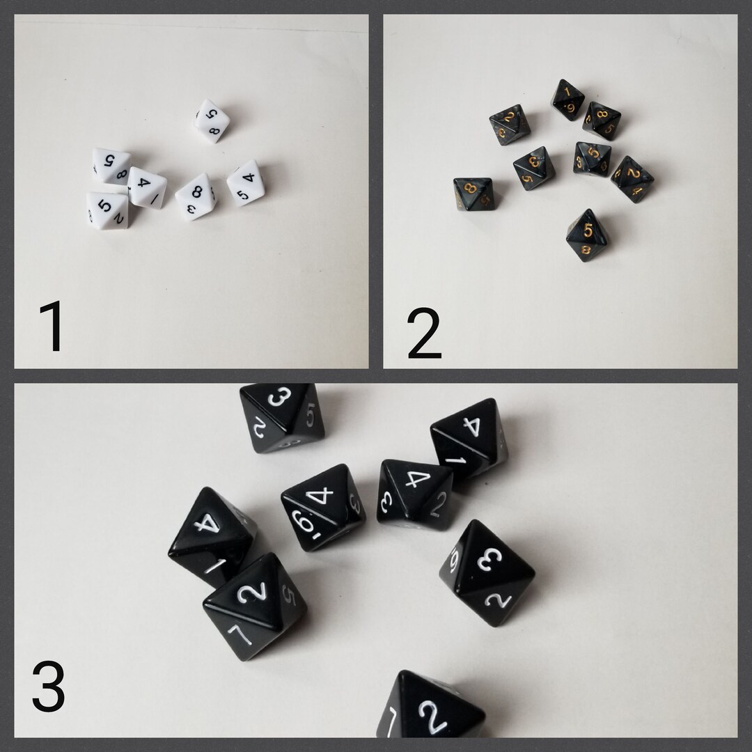 Individual D8 Die, Single D8 Dnd Die, Polyhedral Gaming Dice, Dnd Dice ...