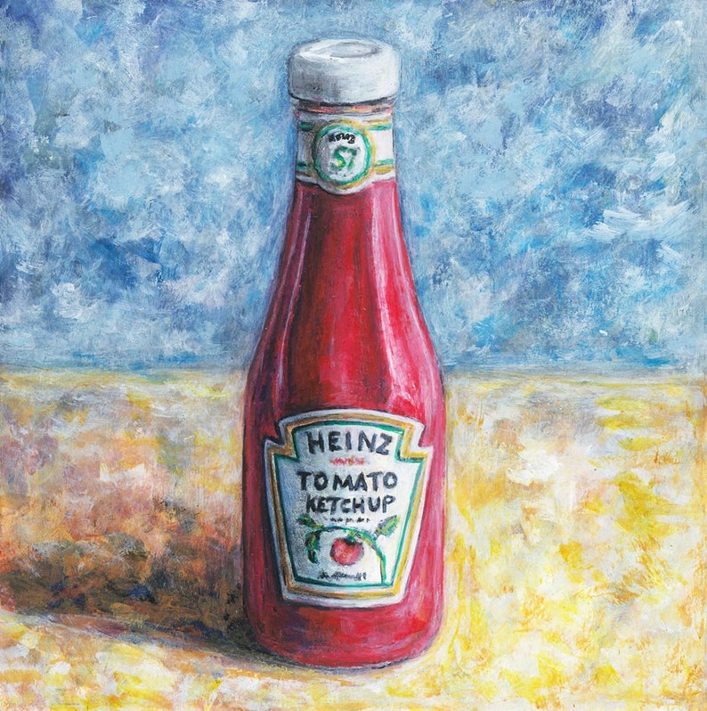 Heinz Ketchup - Limited Edition Mounted Print - Etsy