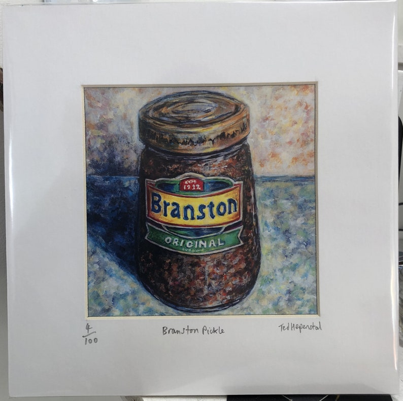 Branston Pickle - Limited Edition Mounted Print - Etsy