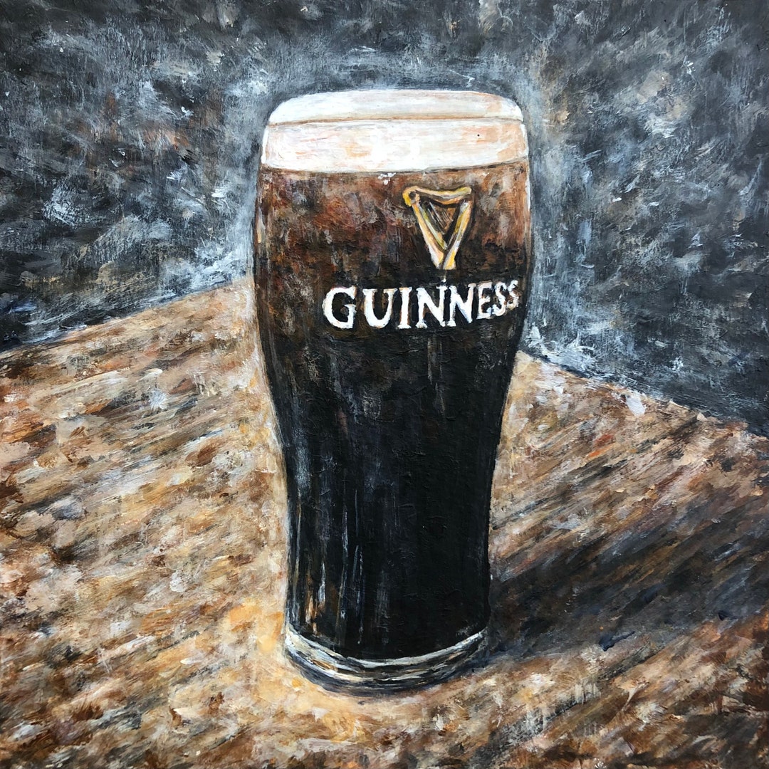 Guinness Pint - Limited Edition Mounted Print - Etsy