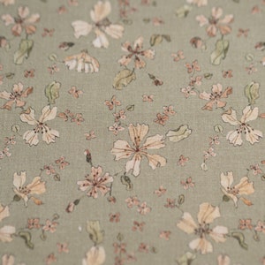Jasmine, Pastel Green Cotton Fabric for Sewing by the Yard, Printed ...