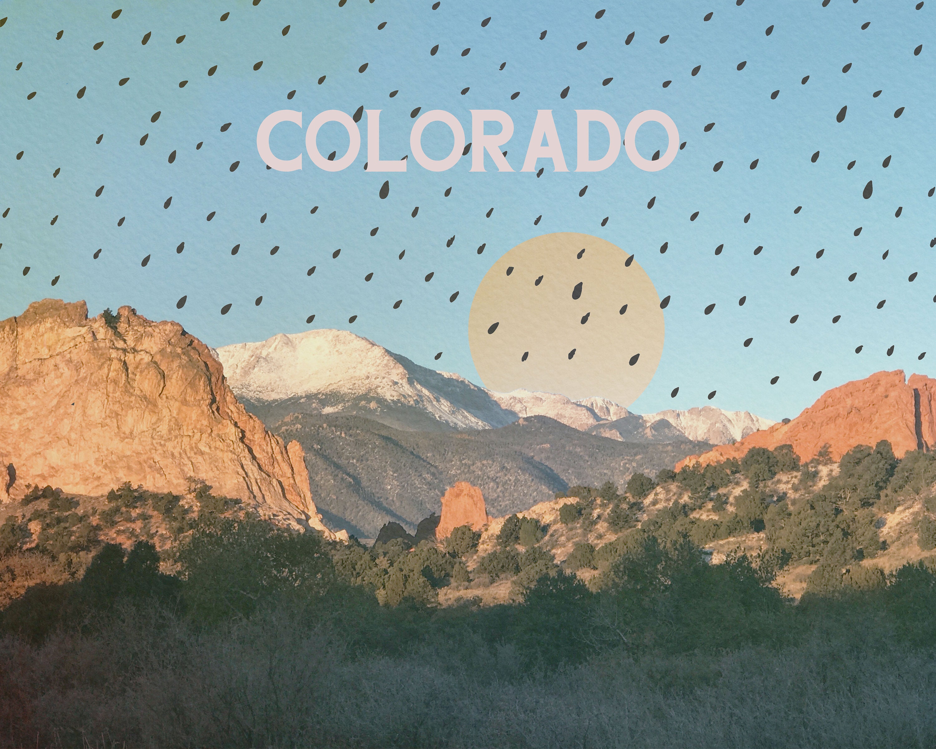 Colorado Vintage Postcard // 8x10 Digital Download - Etsy