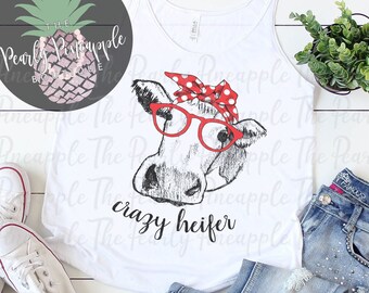 Crazy Heifer T Shirt | Etsy