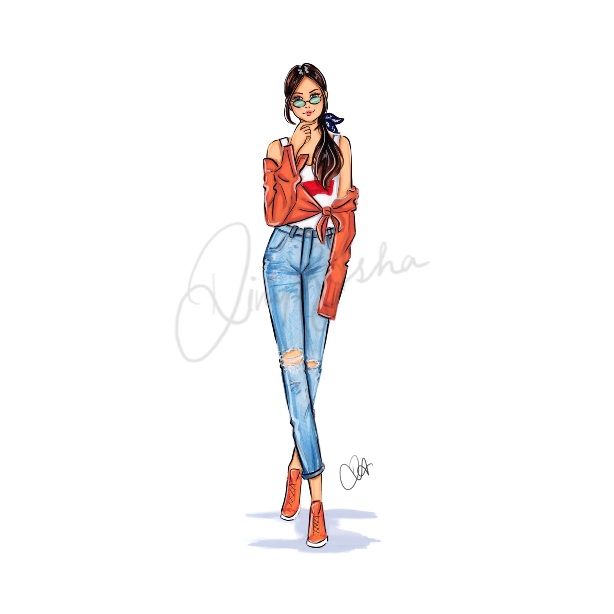 Impresión de moda Boceto de moda Arte de la moda - Etsy España