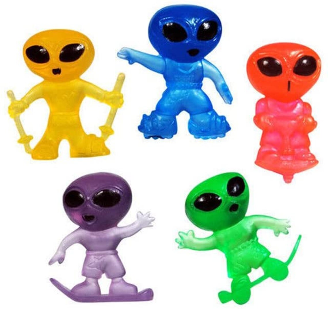 Wholesale Mini Aliens Figures 100 PCS Party Favors Space Theme | Etsy
