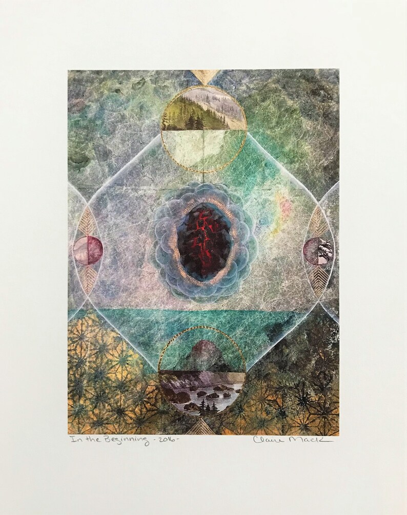 Fine Art Print, Collage, Painting, Ethereal, Esoteric, Symbolism ...