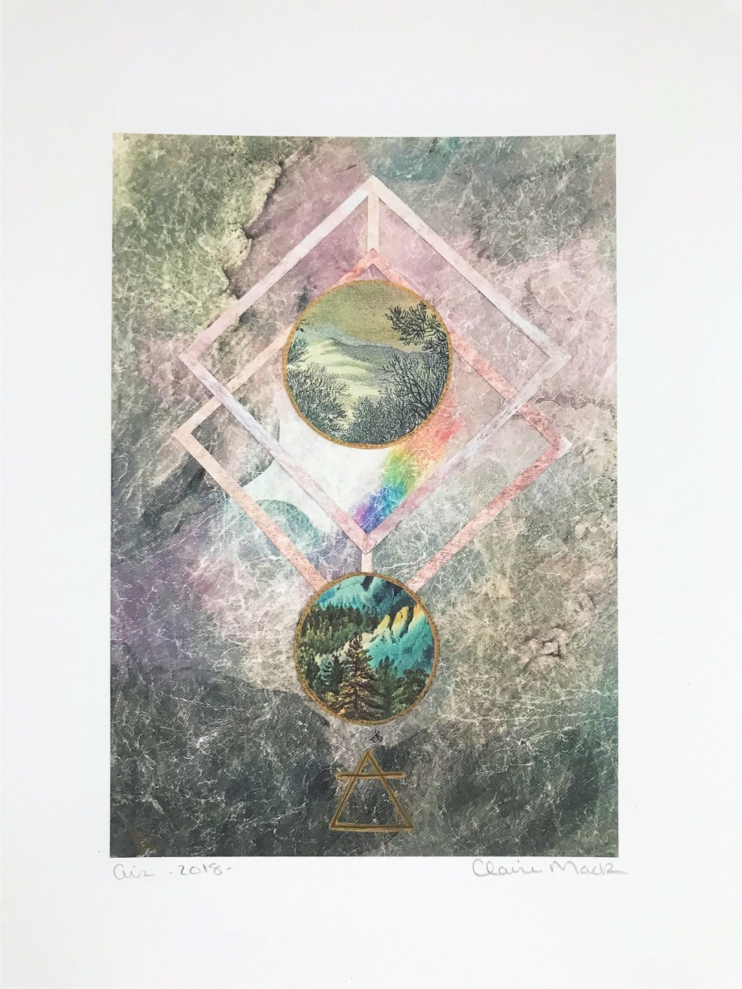 Print, Art Print, Fine Art, Painting, Oracle Card, Air, Elements ...