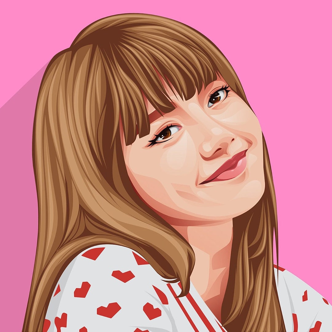 Custom Portraits, Cartoon Portrait From Photo, Personalized Gift for ...