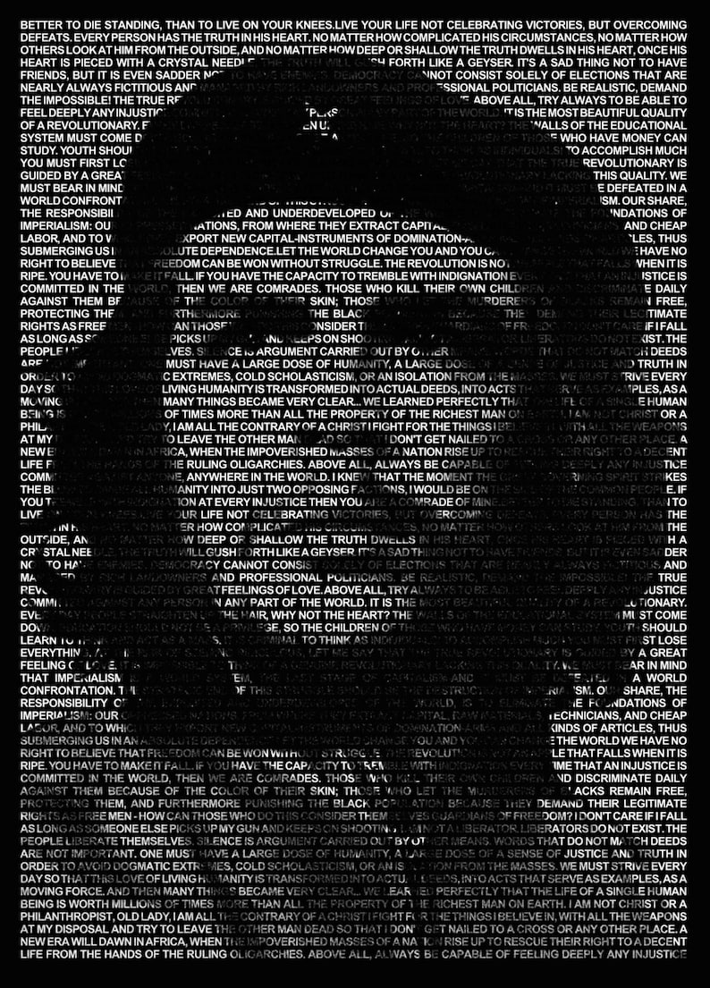 Custom Word Art Portrait: Personalized Typography Gift (digital ...