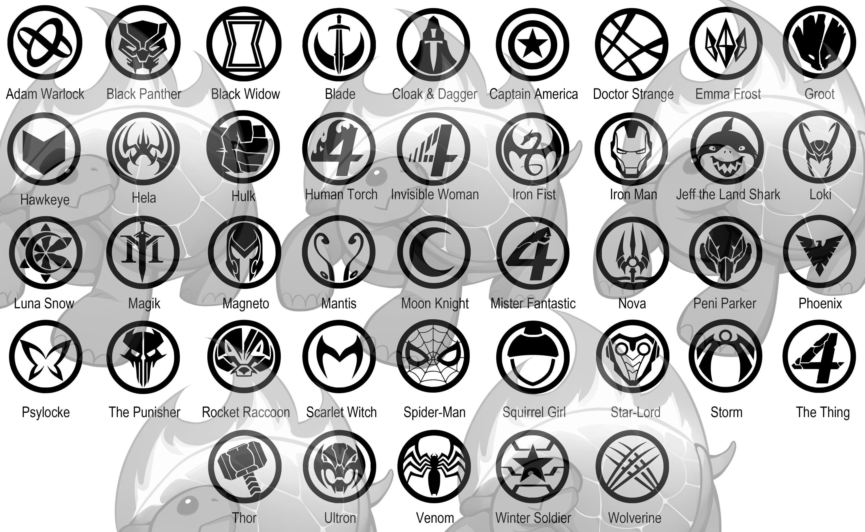 Marvel Rivals Acrylic LED Symbol Light | Etched Hero Logo Display ...