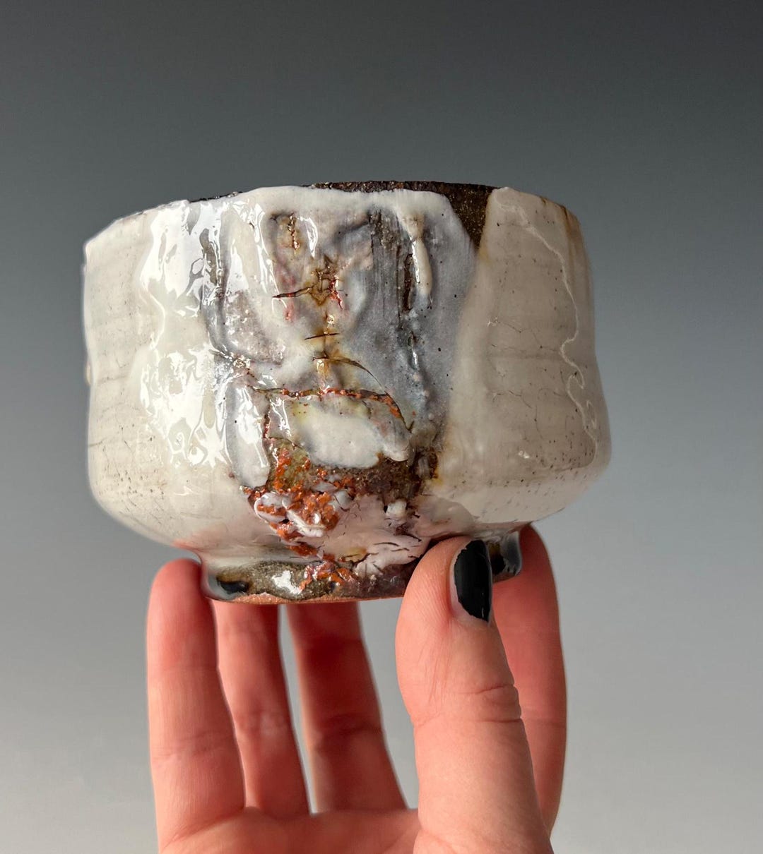 Chawan, Crawling Glaze, Japanese Bowl, Chamotte Bowl, Matcha Chawan ...