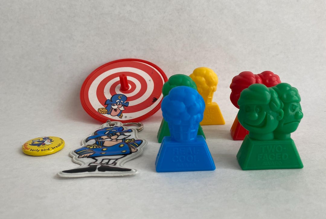 Vintage Cereal Prizes: Captain Crunch Spinner, Alpha Bits Awards ...