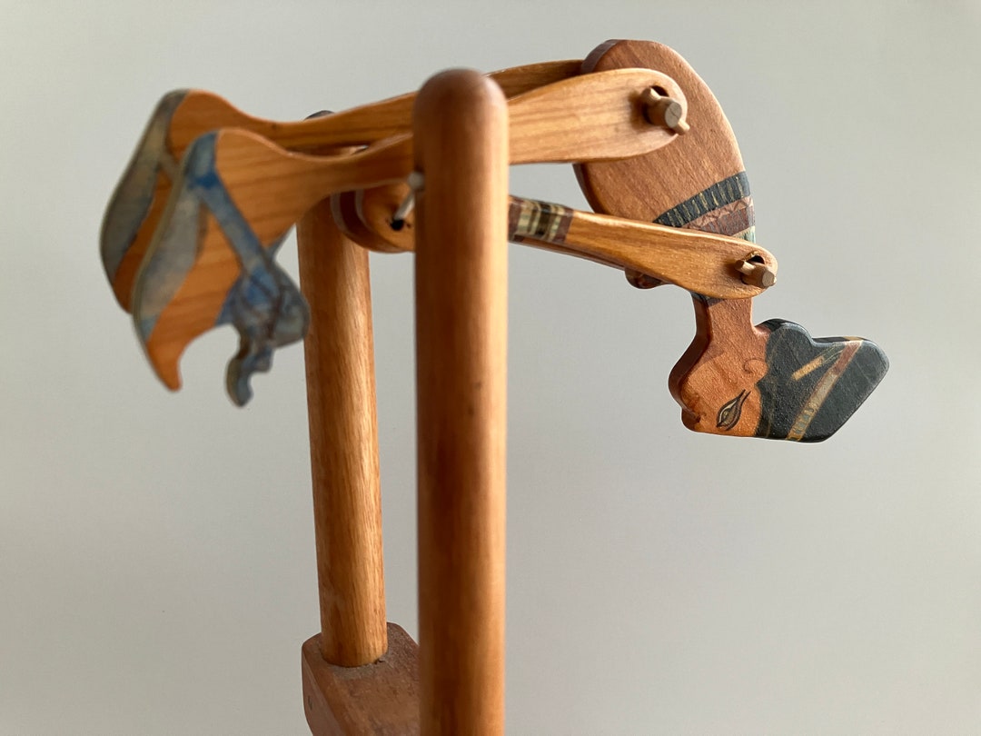 Handcrafted Jack Doheny Hardwoods Handheld Flipping Toy - Nefertiti - Etsy