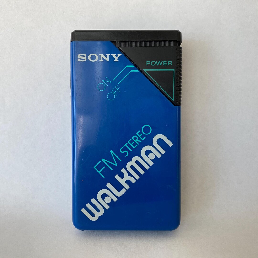 Sony SRF-20W Walkman Portable FM Radio Blue / Vintage - Etsy