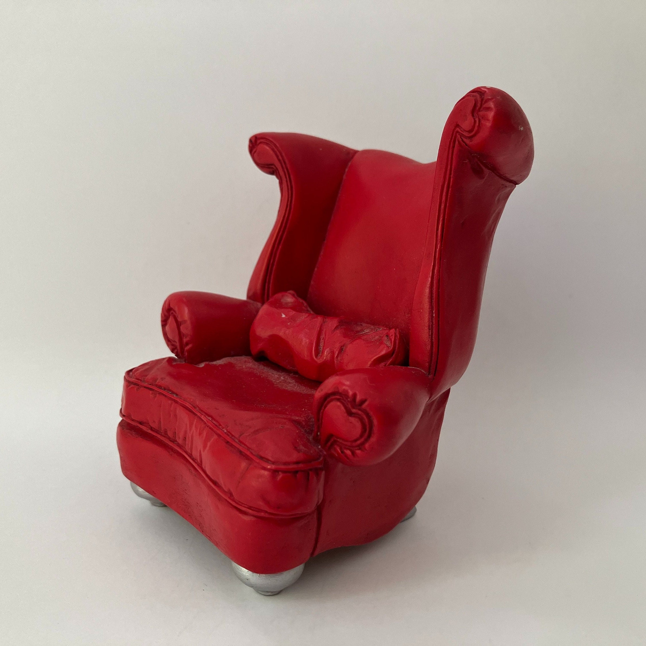 1999 Miniature Red Heart Chair by Raine - Etsy