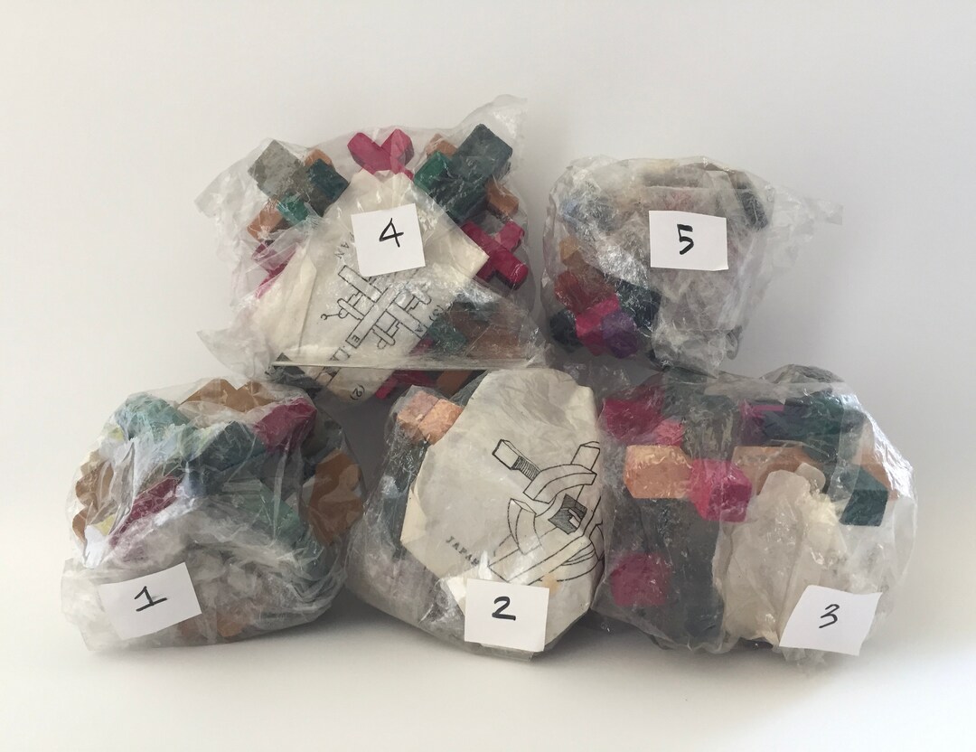 Japanese Interlocking Wooden Puzzles JAPAN - Etsy