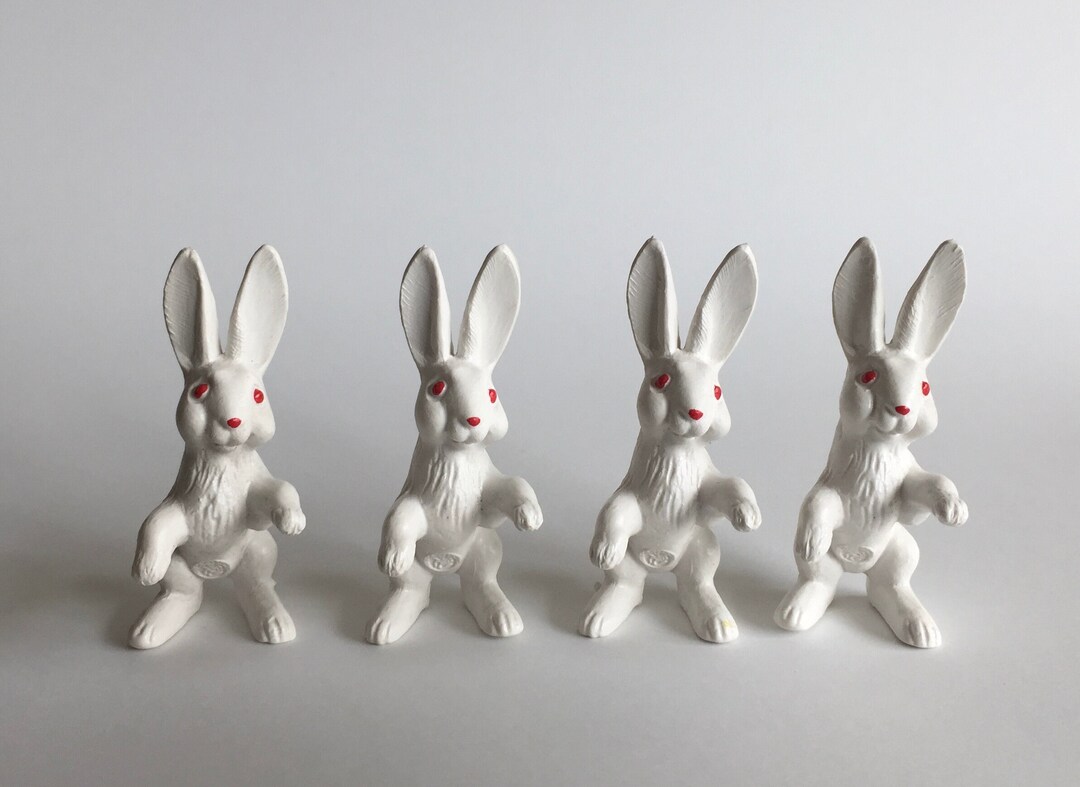 Retired Schleich White Rabbit Figurines Vintage - Etsy