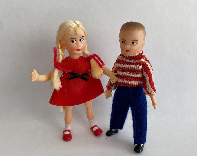Ideal Sister Brother Dolls Hong Kong Petite Princess / Dollhouse Family ...