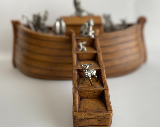 Noah's Ark and Hudson Pewter Figurines USA / Collectible Gift - Etsy