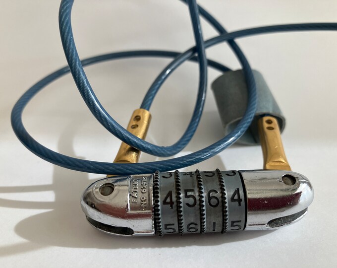 Cable Ski Lock by Collins Ski Products Made in England - Vintage - Etsy