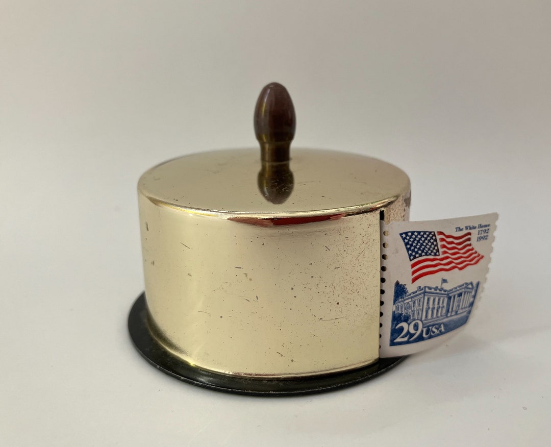 Vintage Postage Stamp Roll Dispenser Gold Tone Metal Japan - Etsy