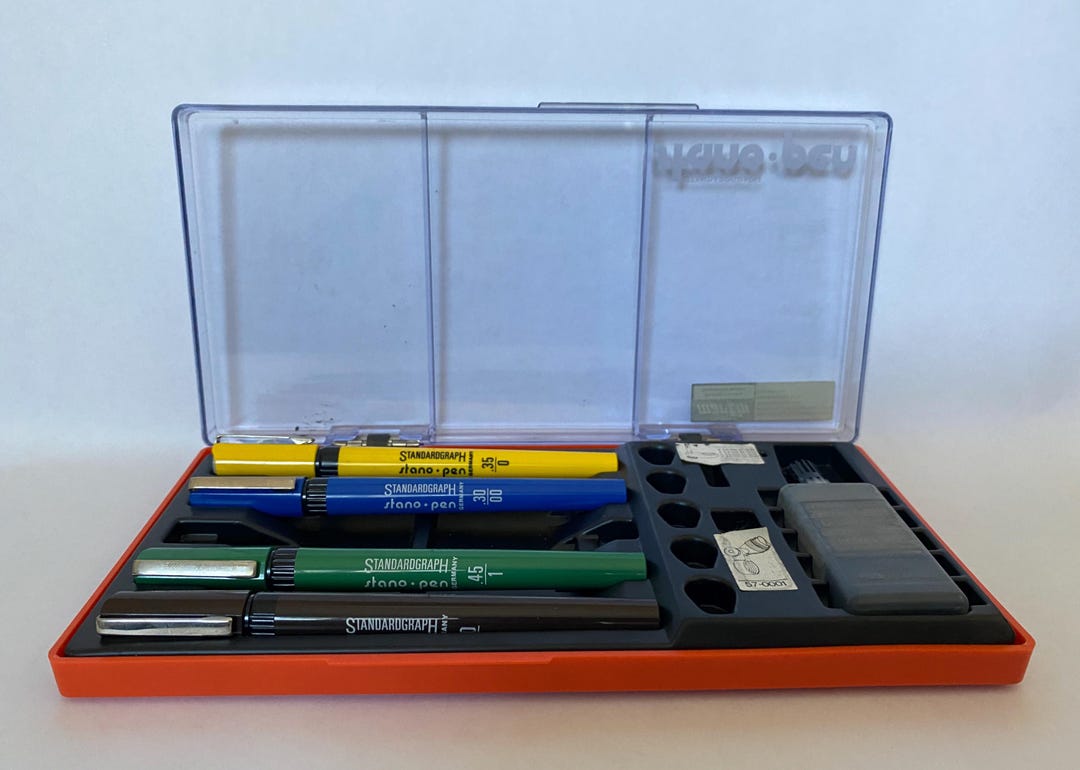 Vintage Standardgraph Stano Pens in Plastic Case Germany Martin ...